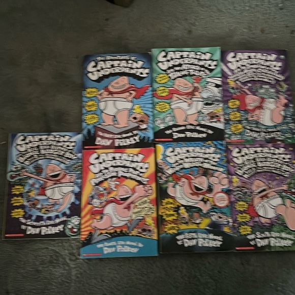 Captain Underpants | Toys | 7 Captain Underpants Kids Book Series By ...